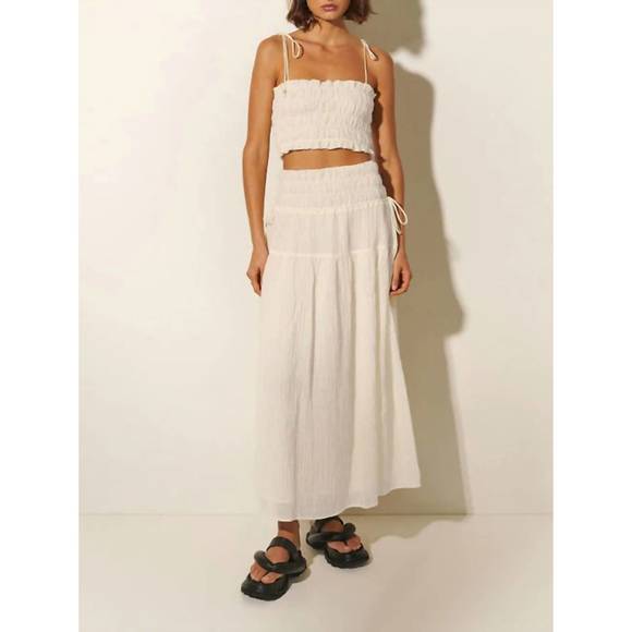 Kivari | Skirts | New Kivari Kivari Nora Maxi Skirt In Coconut | Poshmark